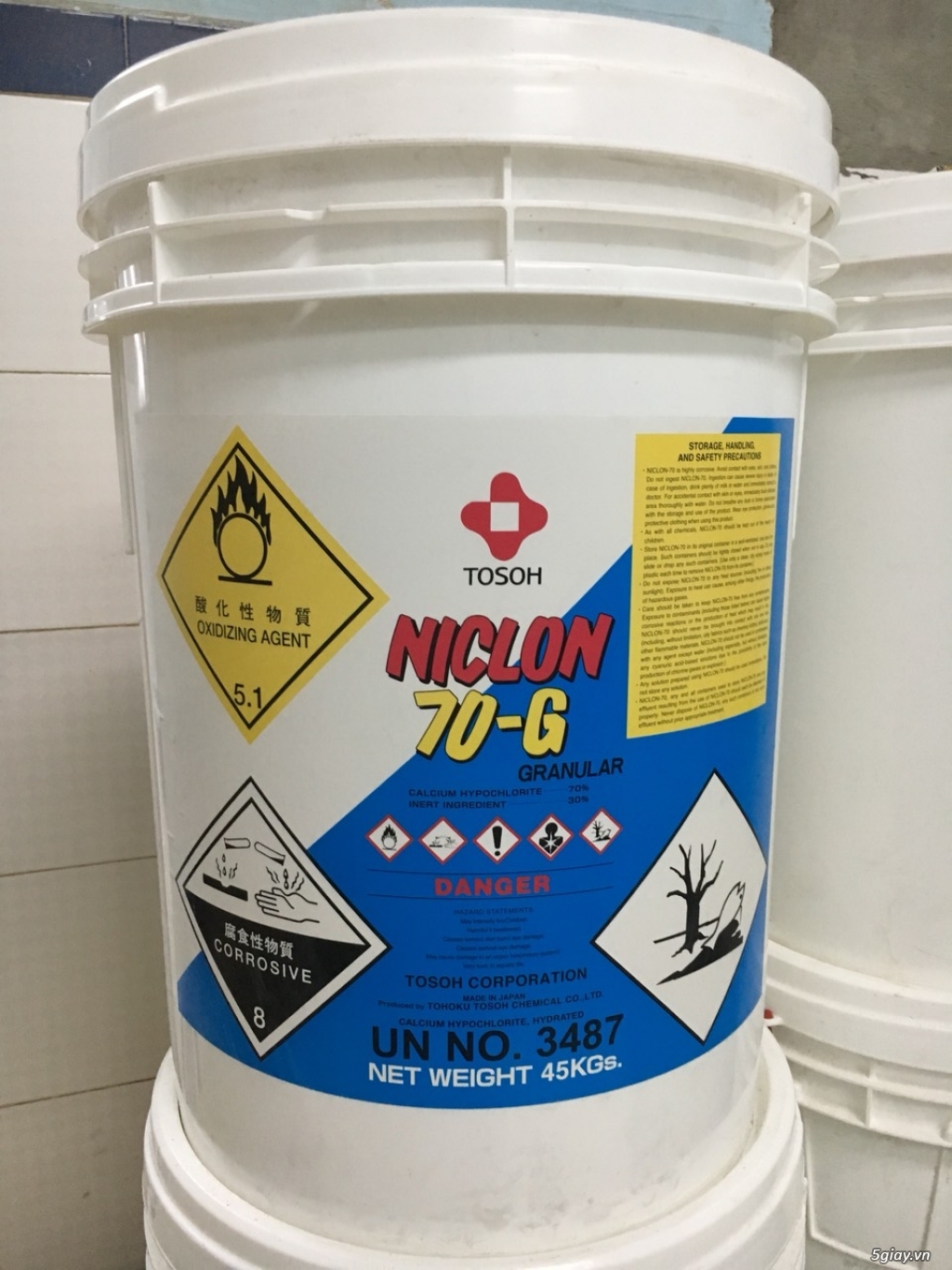 HÓA CHẤT KHỬ TRÙNG NƯỚC HỒ BƠI CHLORINE NICLON 70G | 5giay