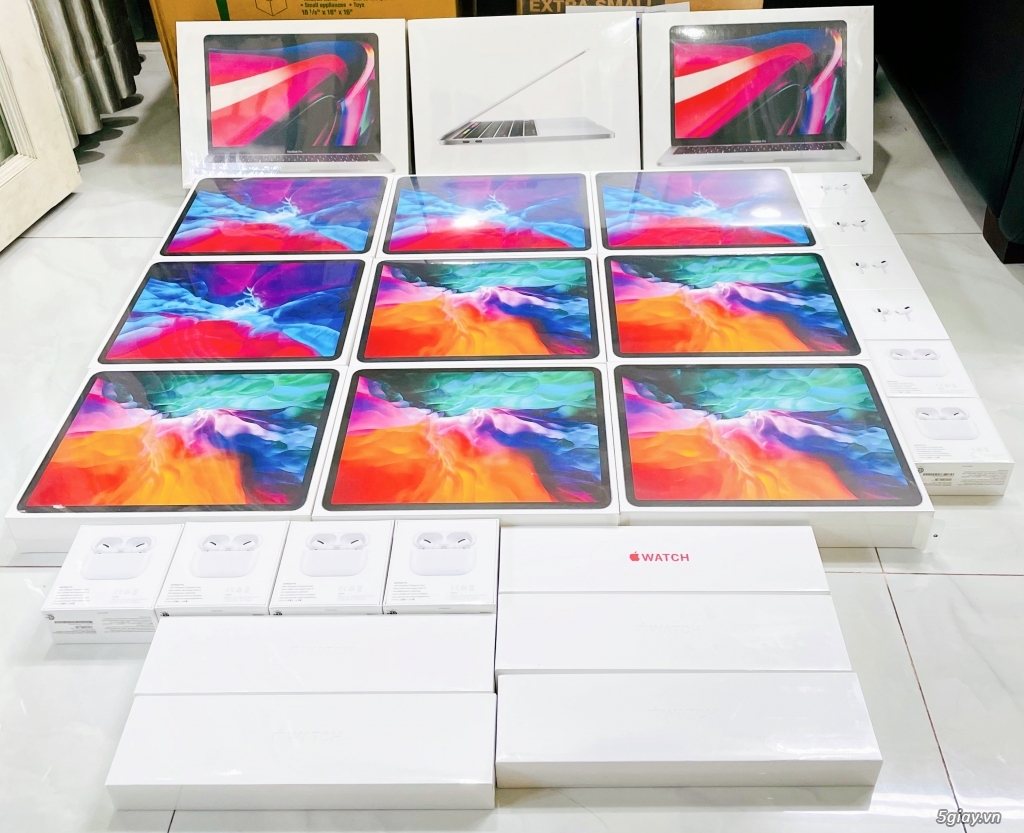 Hàng mới LL/A Ipad Pro Gen 4, Macbook Pro M1, Ipad Pro, Airpod pro | 5giay