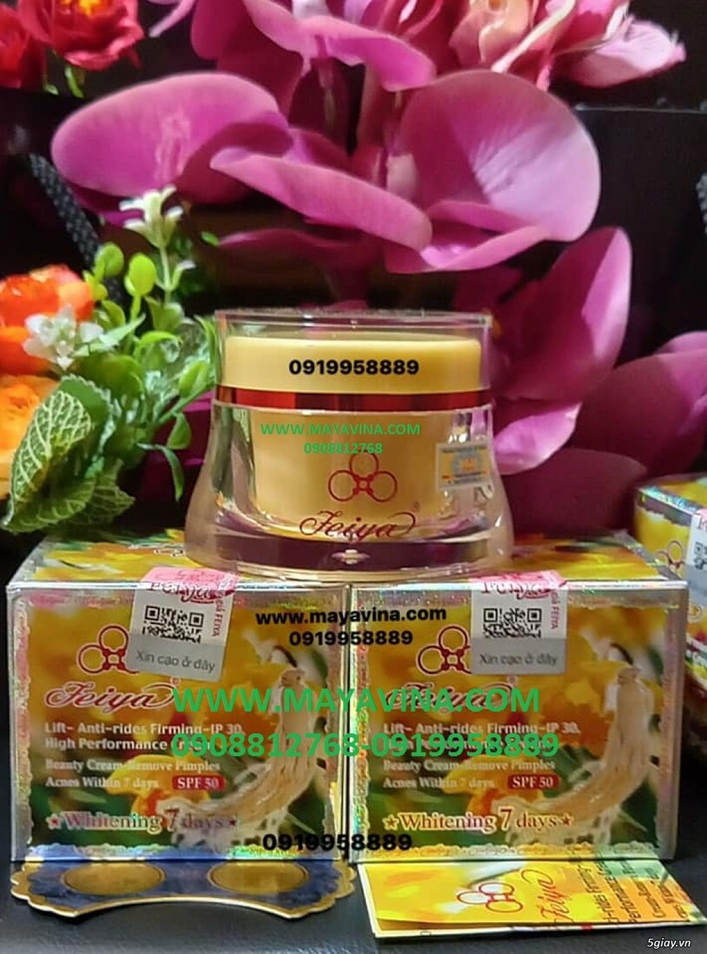 KEM FEIYA NHÂN SÂM ĐỎ 50G DƯỠNG TRẮNG CHỐNG NHĂN, MỜ NÁM | 5giay