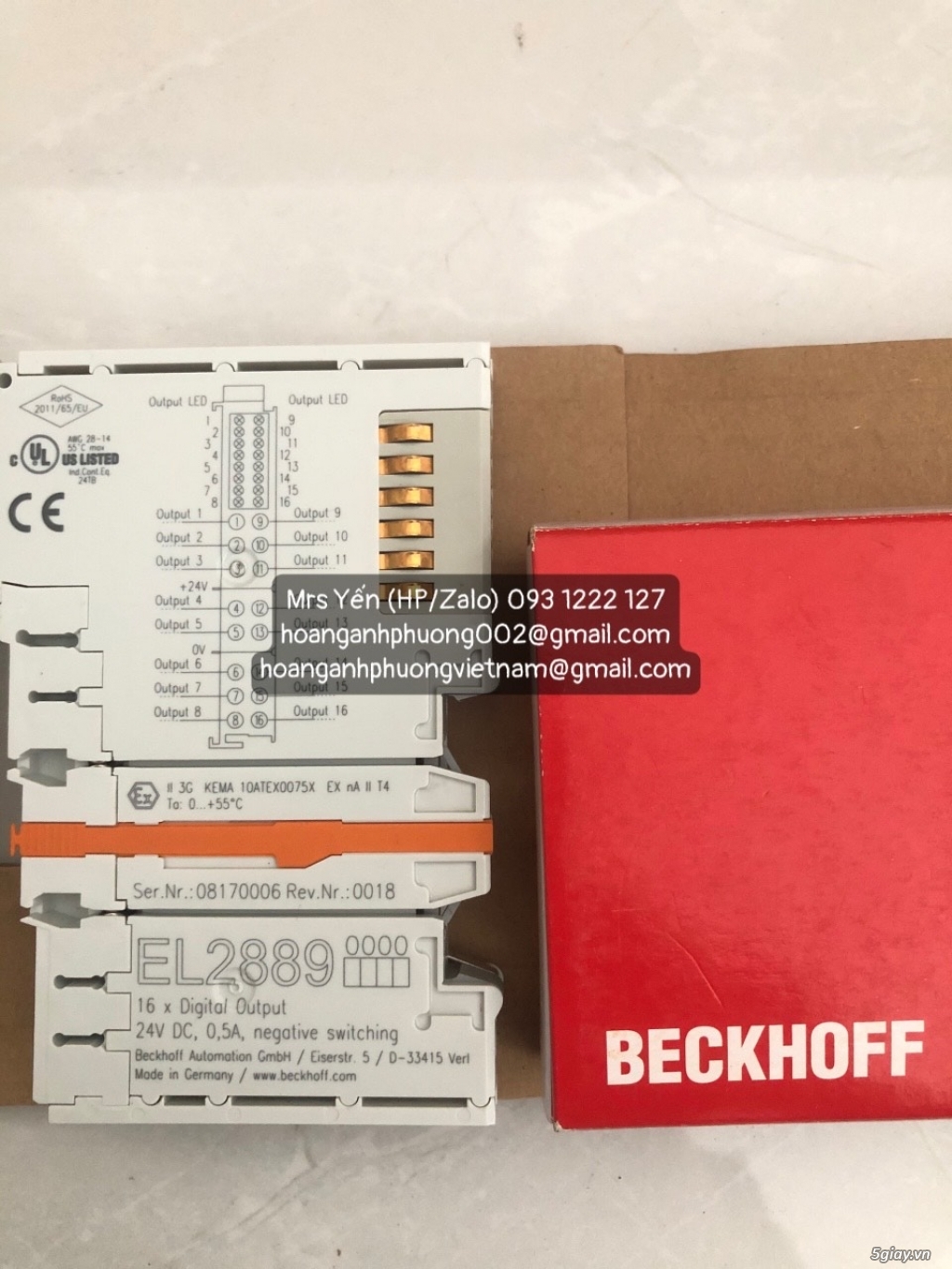 EL2889 | HD EtherCAT Terminal| Beckhoff| Hàng nhập khẩu chính hãng mới ...