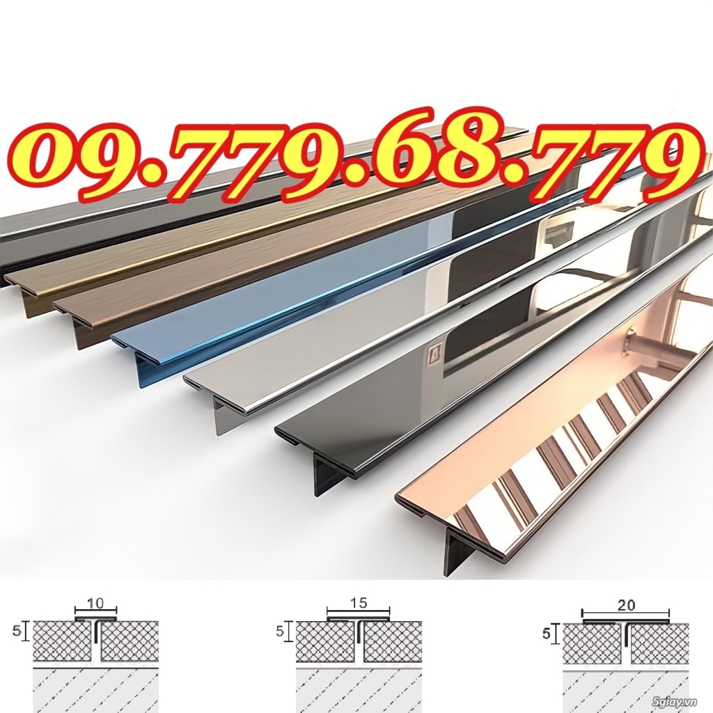 Nẹp chữ T inox 304 - Nẹp T inox 304 - Nẹp T inox 304 tphcm | 5giay