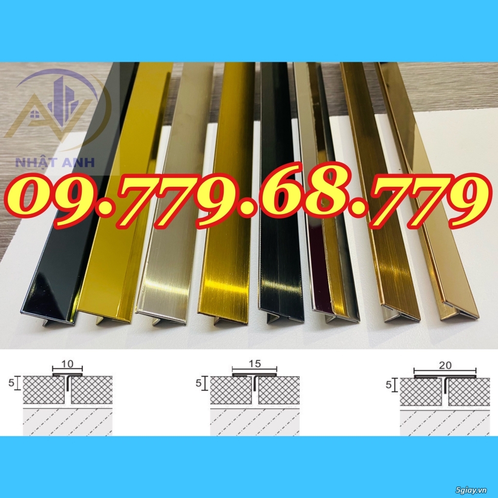 Nẹp T inox 304 màu vàng hồng - Nẹp T inox 304 trang trí - T inox 304 ...