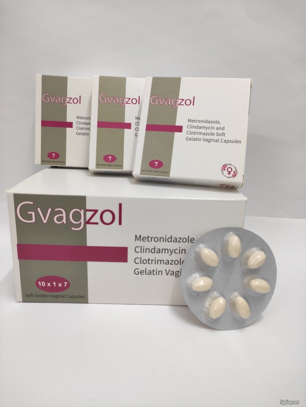 Viên đặt âm đạo GVAGZOL | 5giay