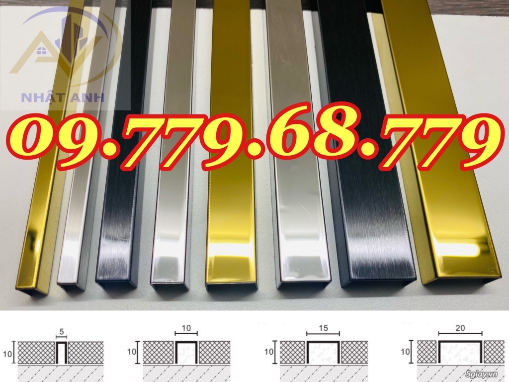 Nẹp U inox 304 , Nẹp U inox 304 đà nẵng , Nẹp chữ U inox 304 | 5giay