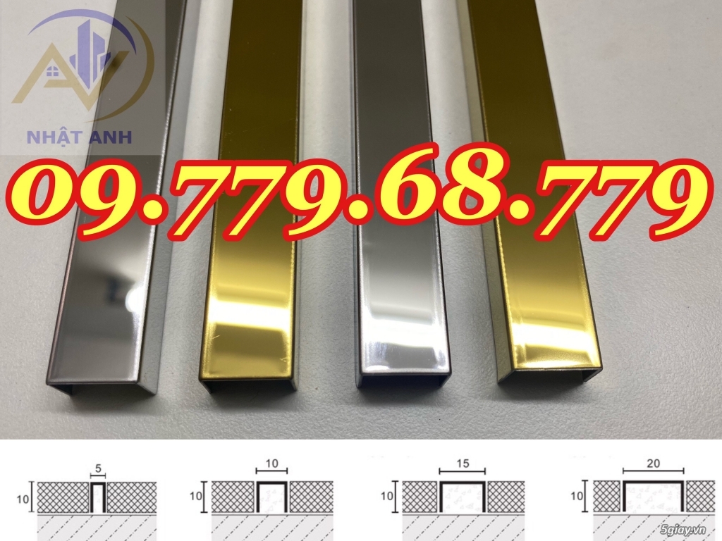 Nẹp U inox 304 , Nẹp U inox 304 đà nẵng , Nẹp chữ U inox 304 | 5giay