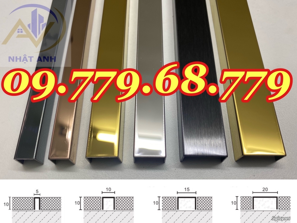 Nẹp U inox 304 , Nẹp U inox 304 đà nẵng , Nẹp chữ U inox 304 | 5giay