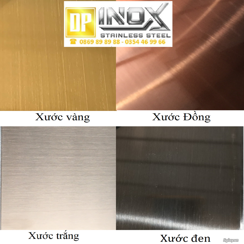 Inox xước màu là gì, mua tấm inox xước màu ở Hà Nội. | 5giay