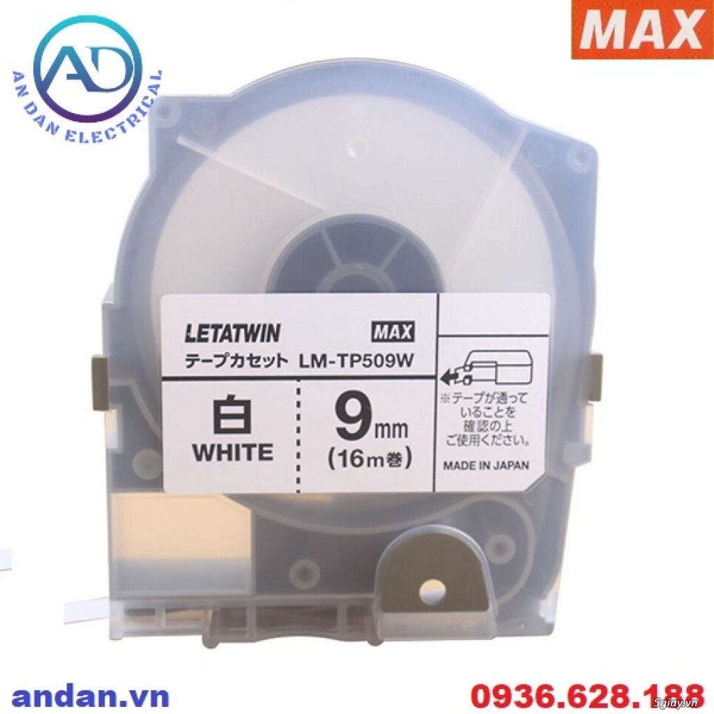 Băng nhãn in MAX LM-TP509Y, LM-TP509W, LM-TP512Y, LM-TP512W | 5giay
