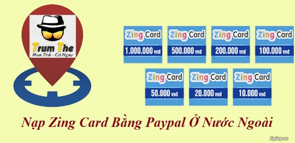 Bạn Đã Biết Cách Mua Zing Card VNG Bằng Paypal Chưa? | 5giay