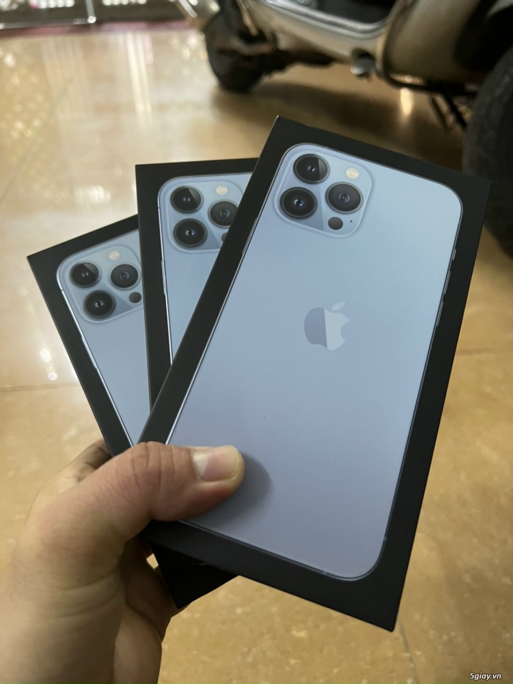 iPhone 13 pro max Lock Blue/Grey 128g chưa act full box LL | 5giay