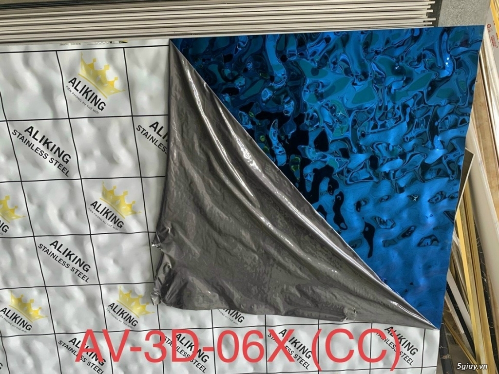 Thi công trần inox 3D gợn sóng, Ốp tường inox 3D | 5giay