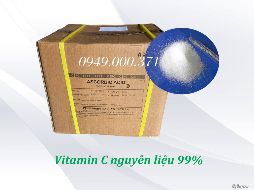 Vitamin C, Acid Ascorbic nguyên liệu bổ sung nuôi trồng thủy sản | 5giay