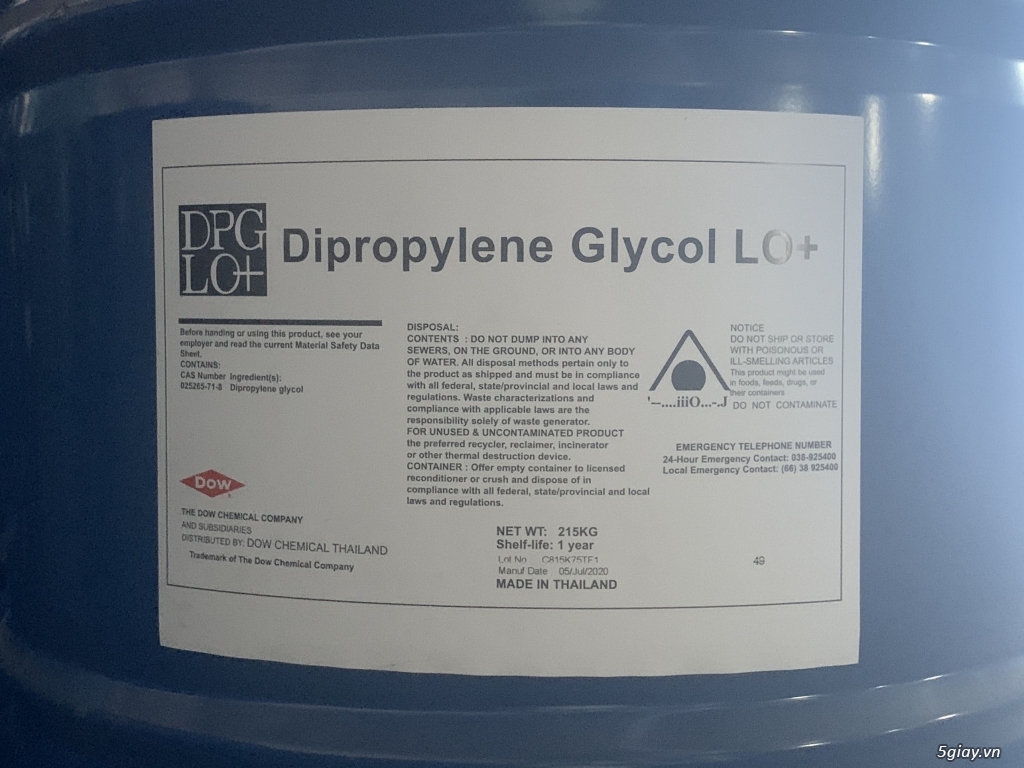 Dipropylene Glycol LO+ (DPG) | 5giay