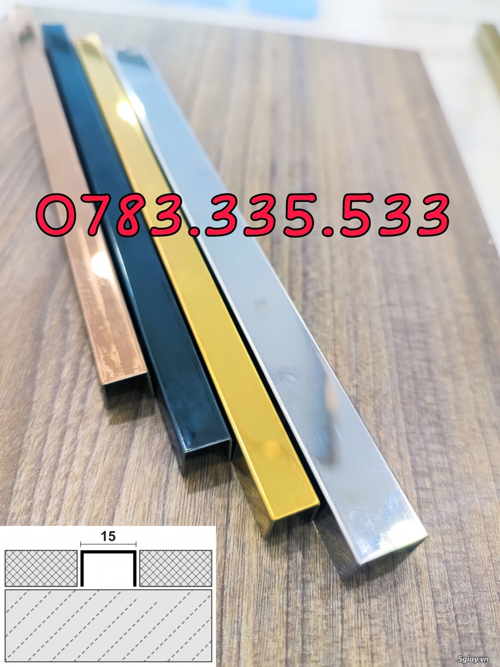 nẹp u inox 304 đà nẵng | 5giay