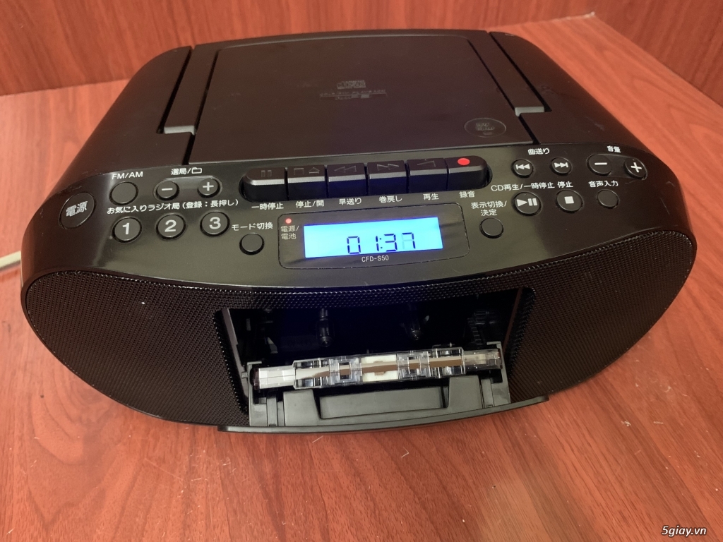 Radio cassette Sony Nhật chạy hoàn hảo, nghe nhạc đĩa CD, nghe băng | 5giay