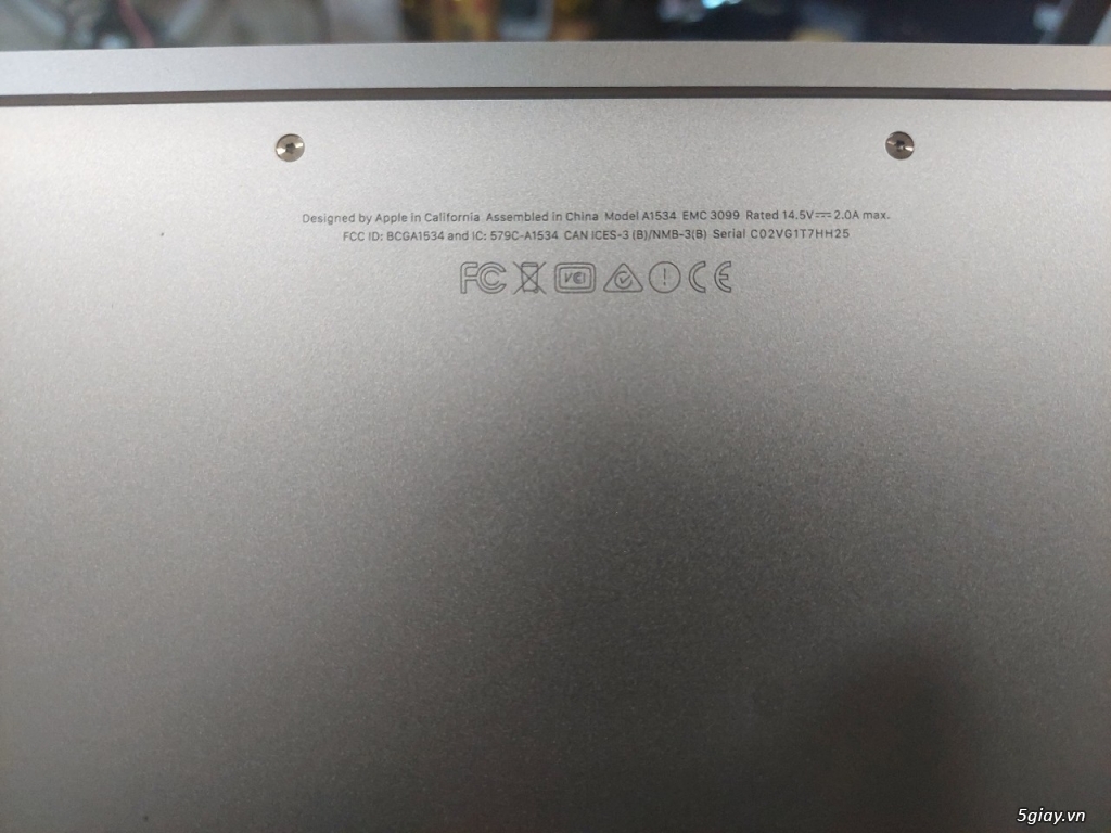 Macbook A1534 EMC 3099 màn hình sọc nhoè | 5giay