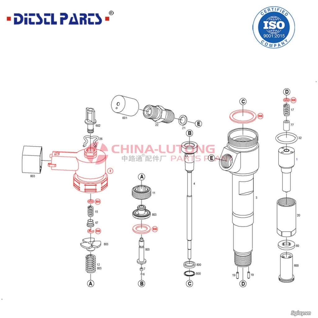 Kim phun nhiên liệu động cơ máy dầu Diesel | 5giay