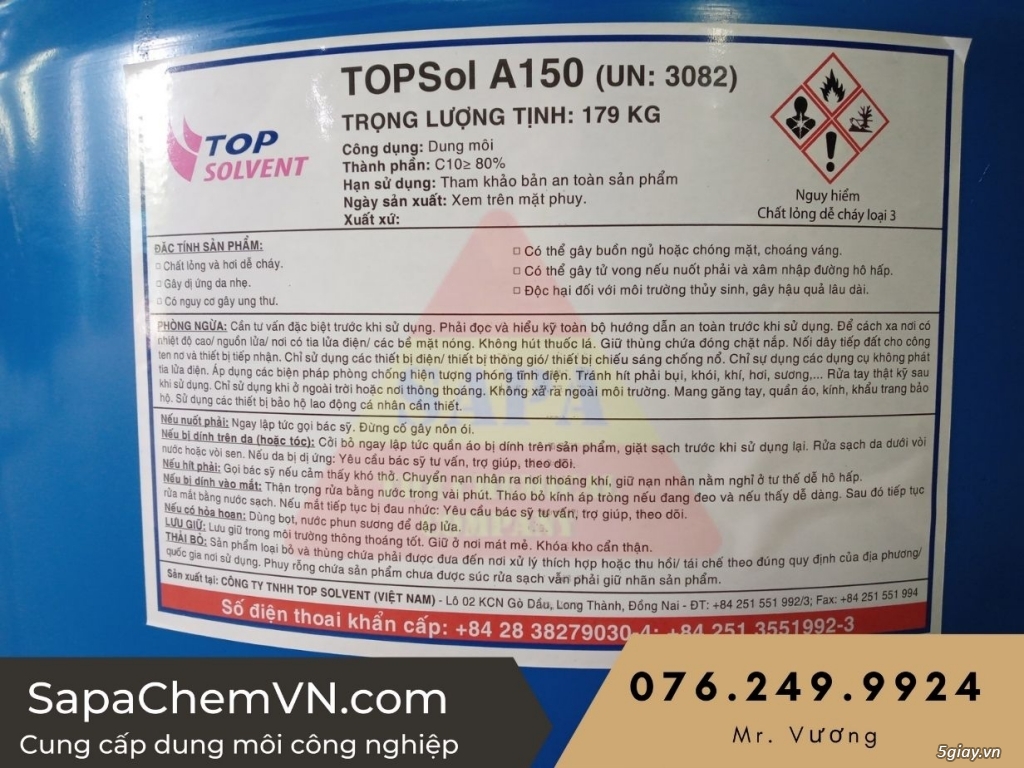 Dung Môi Hóa Chất Solvent A150 - Phụ Gia Nghành Sơn - Chất Tẩy Rửa | 5giay