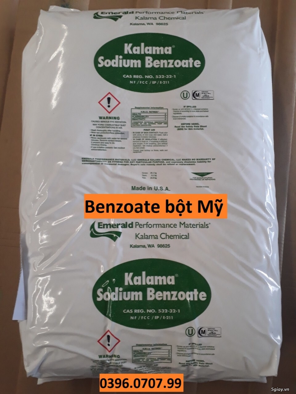 Chất bảo quản thực phẩm Sodium Benzoate - Natri Benzoat - E211 | 5giay