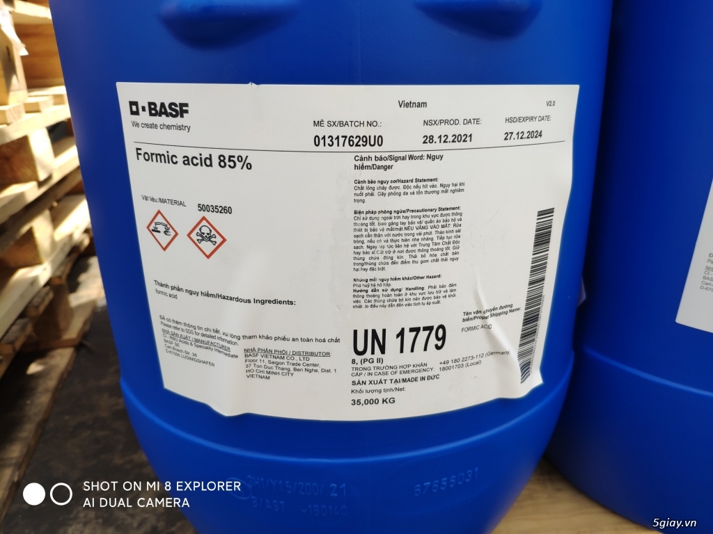 Acid Formic 85% | 5giay