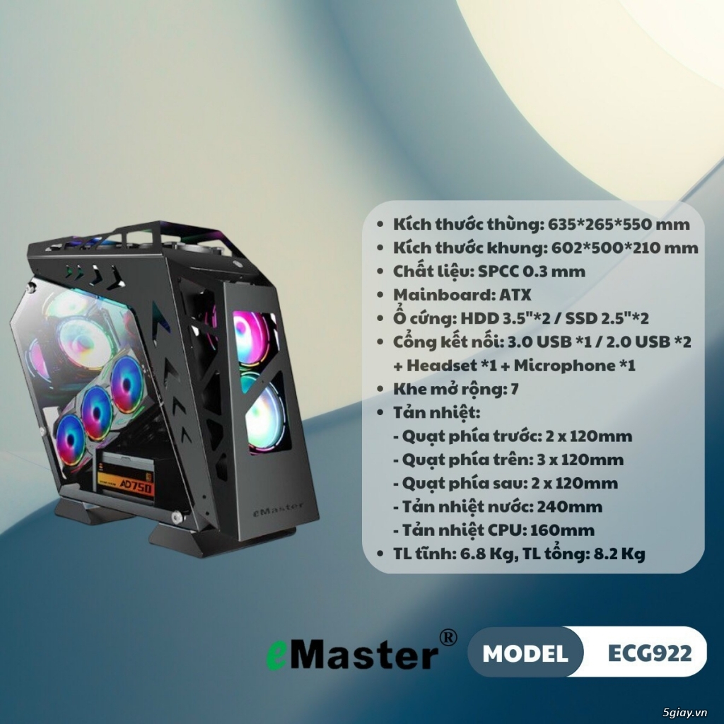 Case eMaster ECG922 GIÁ TỐT!!!! | 5giay