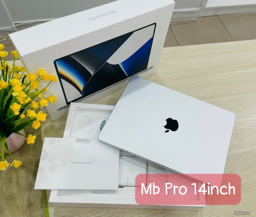 Macbook Pro 14inch 16/512GB chip M1 Pro - Màu silver Máy Openbox đẹp k | 5giay
