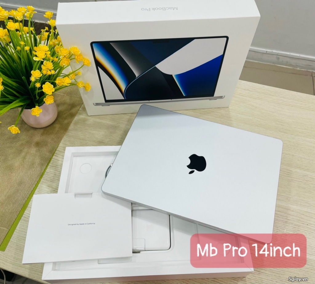 Macbook Pro 14inch 16/512GB chip M1 Pro - Màu silver Máy Openbox đẹp k | 5giay