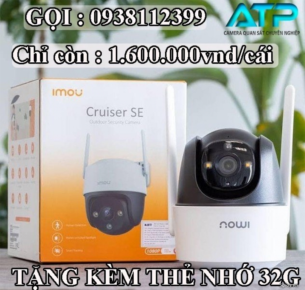 Camera Quay Xoay 360 Ngoài Trời - Miễn Phí Thi Công Lắp Đặt | 5giay