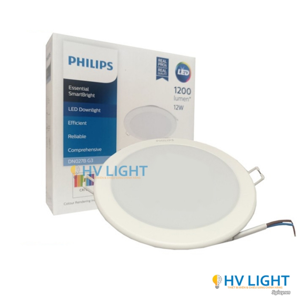 Đèn LED Âm trần 12W DN027B G3 LED12 D150 RD PHILIPS | HV Lighting | 5giay
