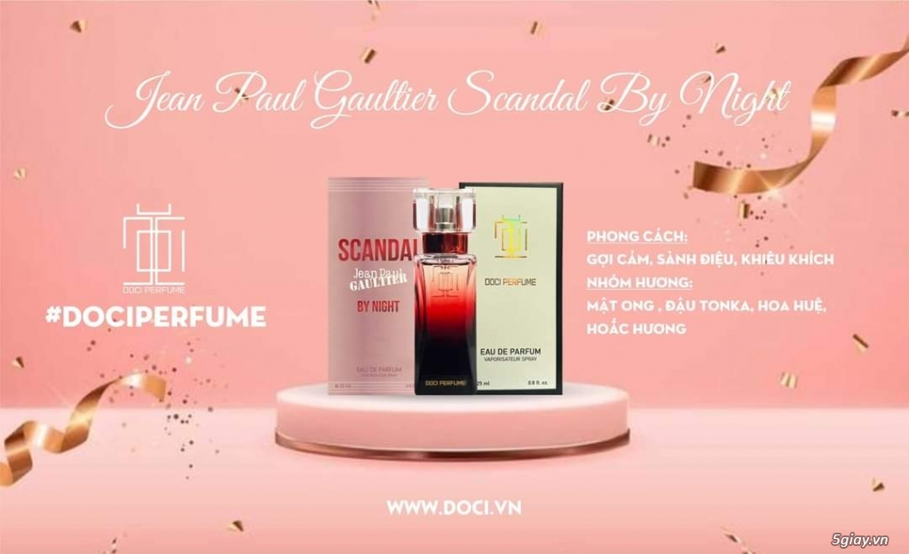 Nước hoa Doci Perfume lưu hương trên da >8h, trên quần áo 2-3 ngày. | 5giay