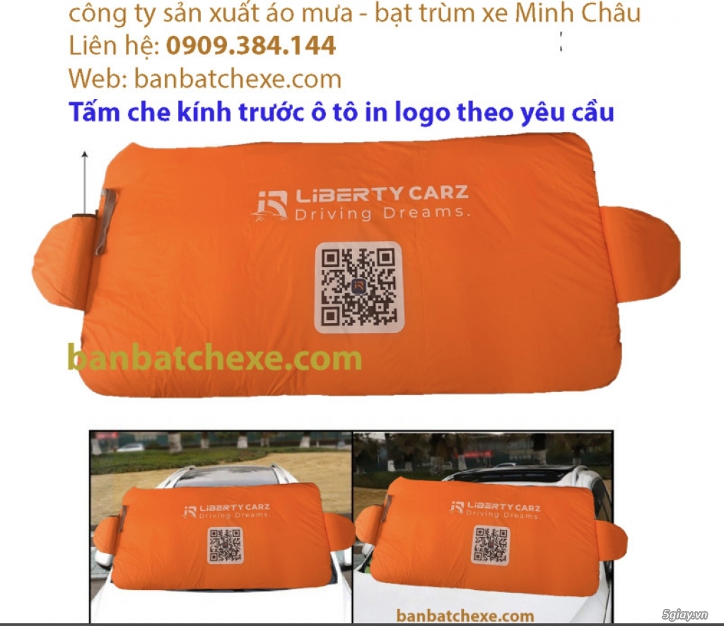 Bạt che nắng của kính xe ô tô in logo | 5giay