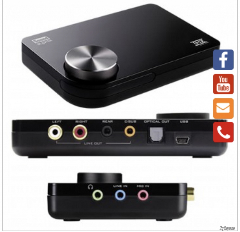 Soundcard USB Creative X-Fi Surround 5.1 Pro | 5giay
