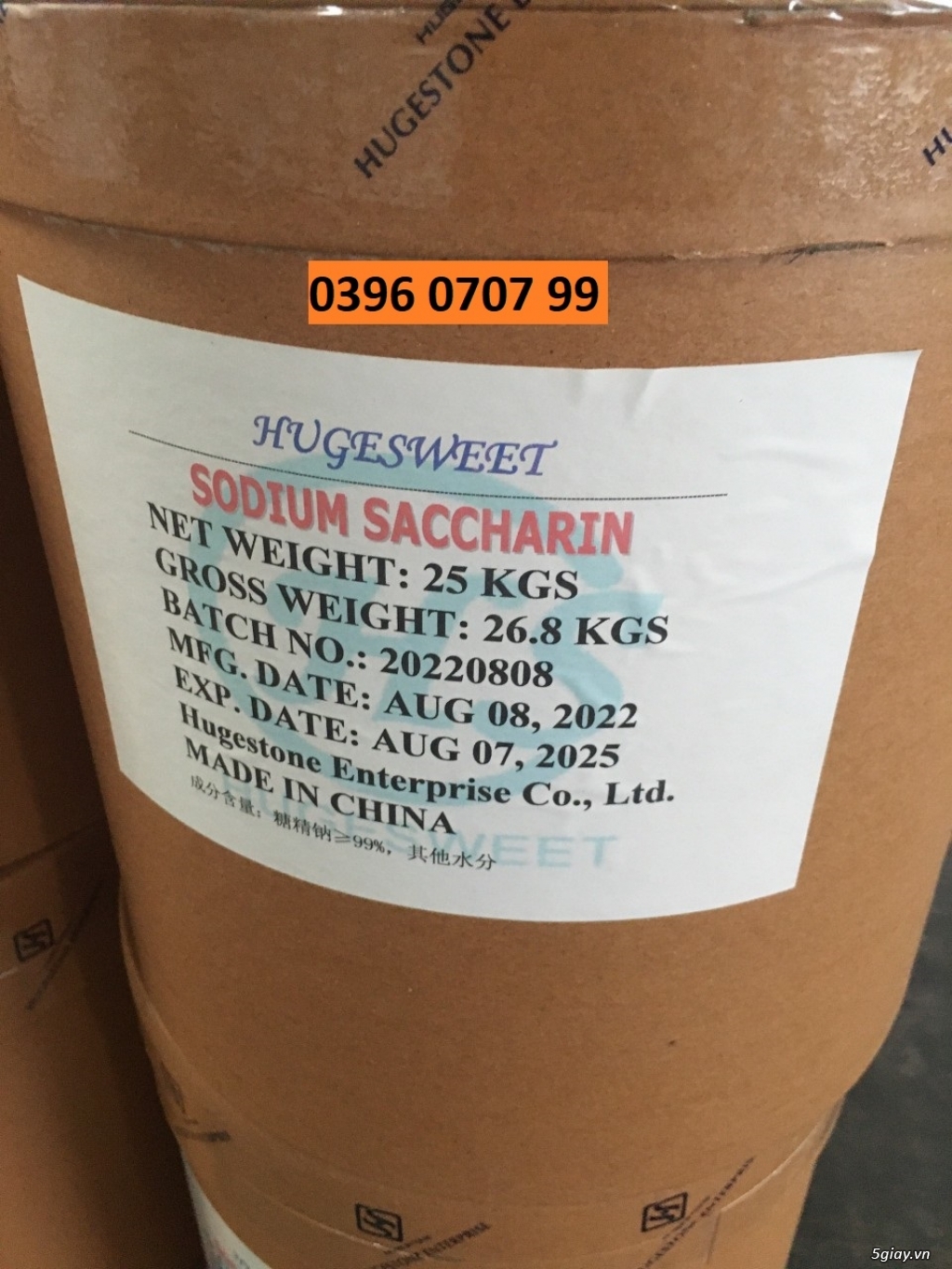Sodium Saccharine (E954i) - Đường Saccharine, chất tạo ngọt nhân tạo | 5giay