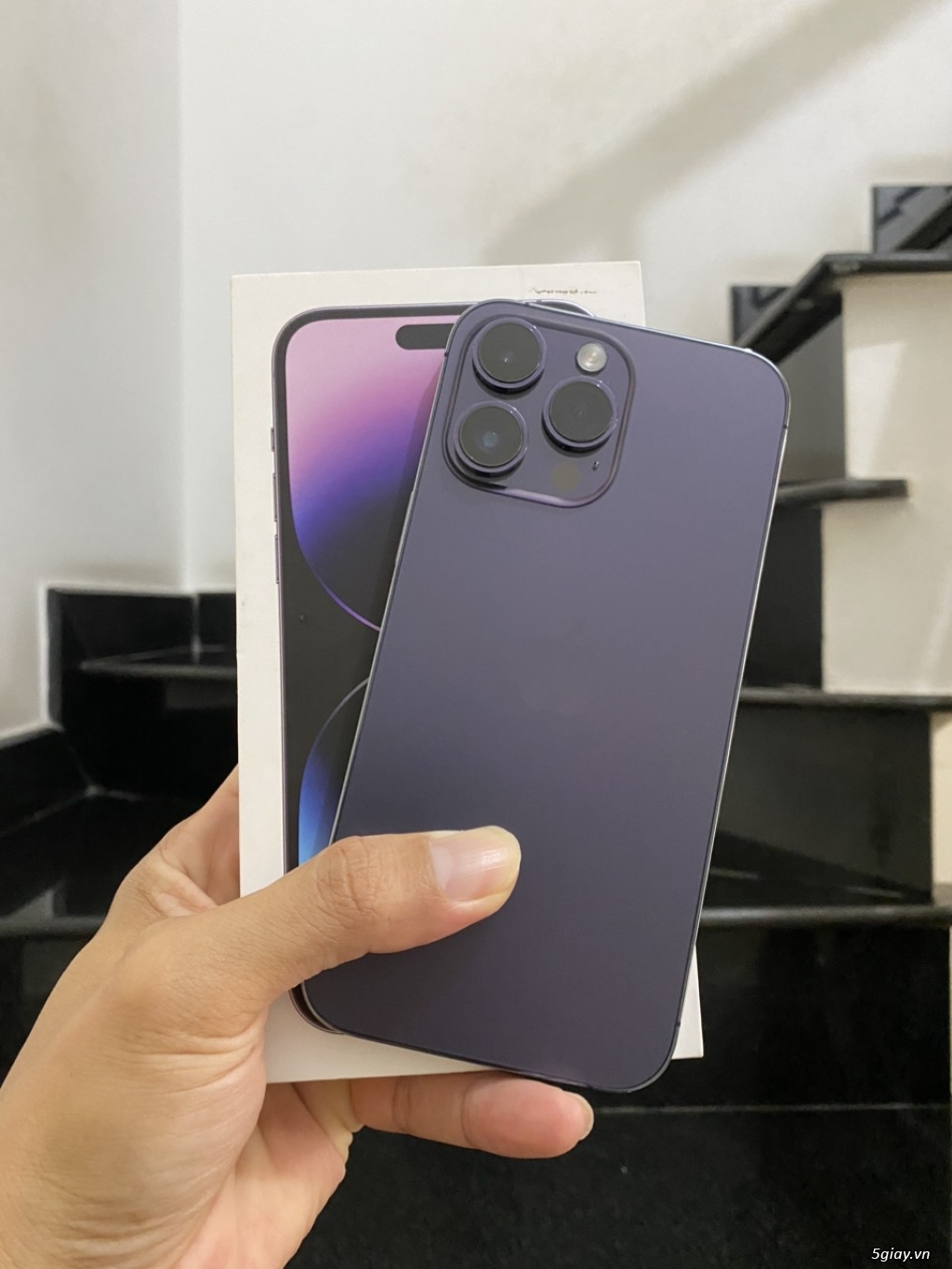 Bán IP 14 PRO MAX + 128 GB GOLD QUOC TẾ New 99 % Zin 100% FULLBOX | 5giay