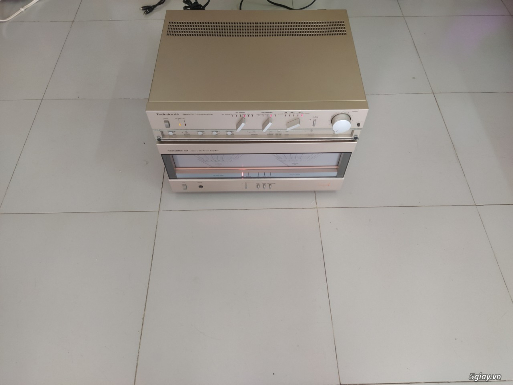Bộ Pre power Technics A5,A6 vàng gold tuyệt đẹp zin | 5giay