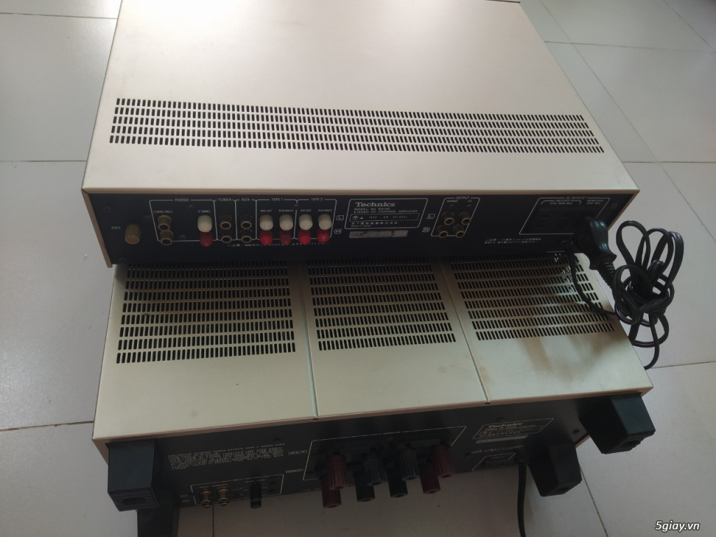 Bộ Pre power Technics A5,A6 vàng gold tuyệt đẹp zin | 5giay