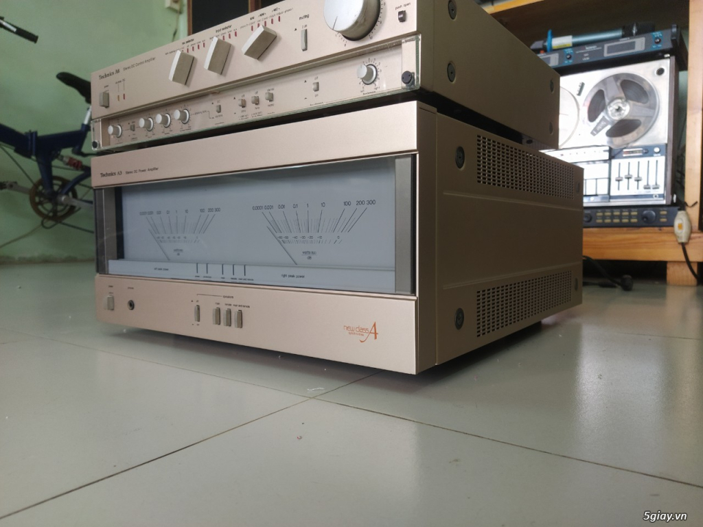 Bộ Pre power Technics A5,A6 vàng gold tuyệt đẹp zin | 5giay