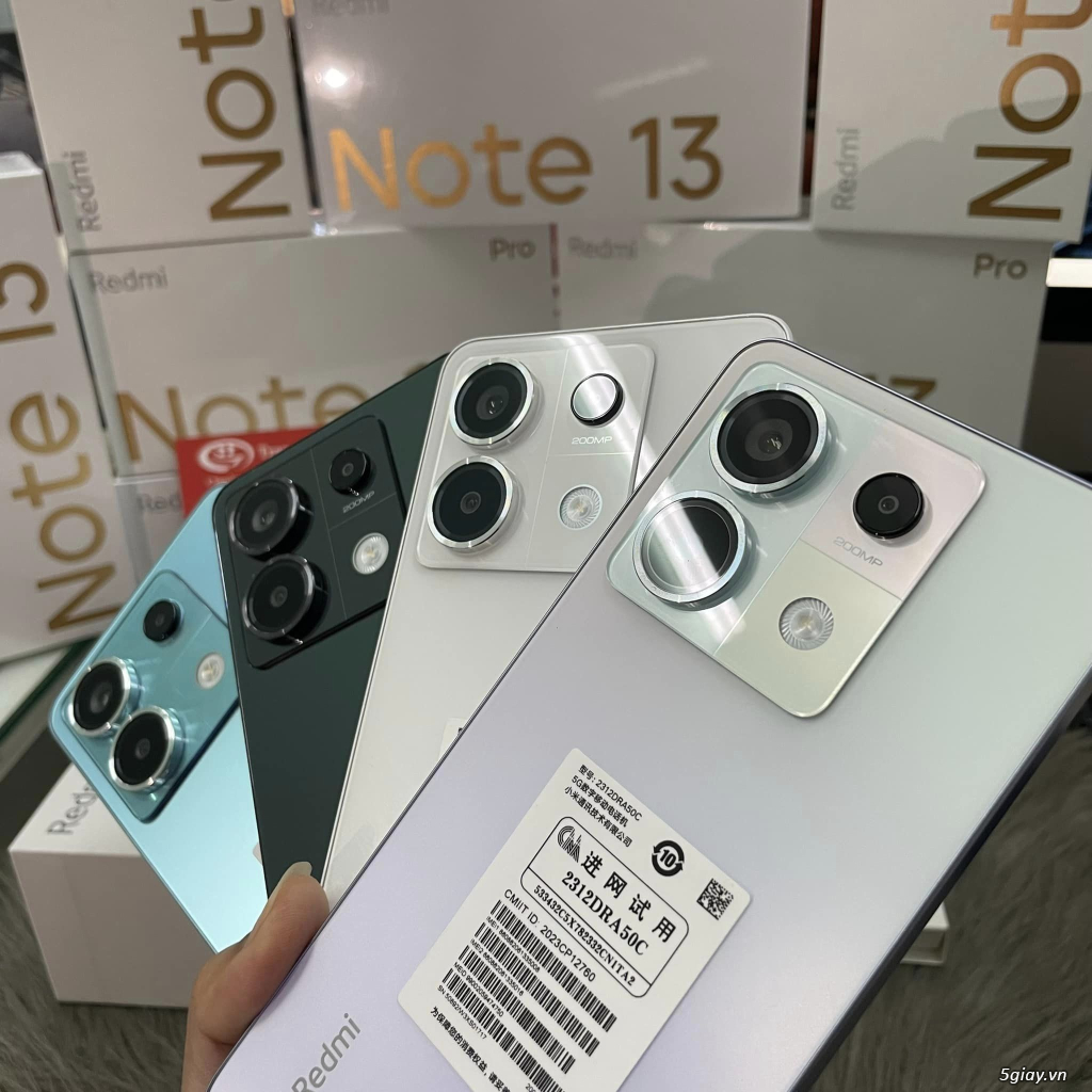 Xiaomi Note 13 Pro 5G Fullbox 99% ram 12/256g, 8/256g, 8/128g | 5giay