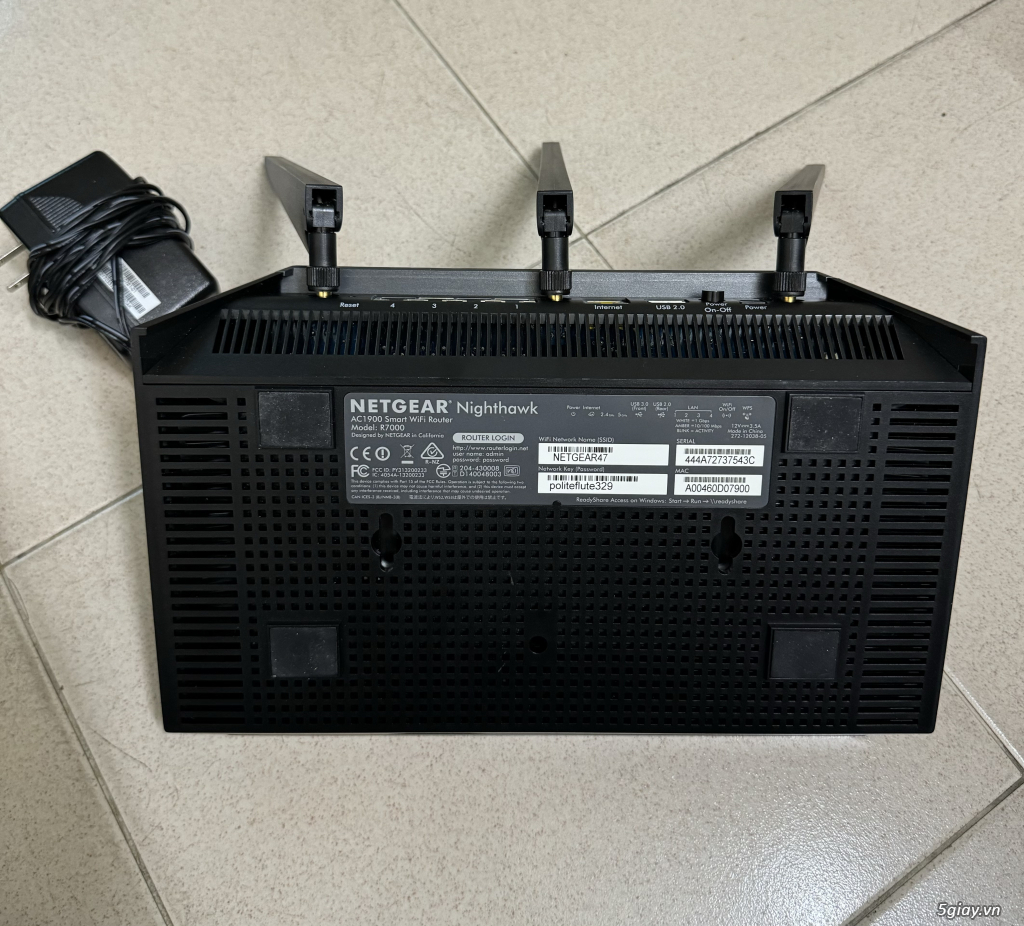 Router WiFi Netgear Dual Band R7000 (Xách Tay) | 5giay
