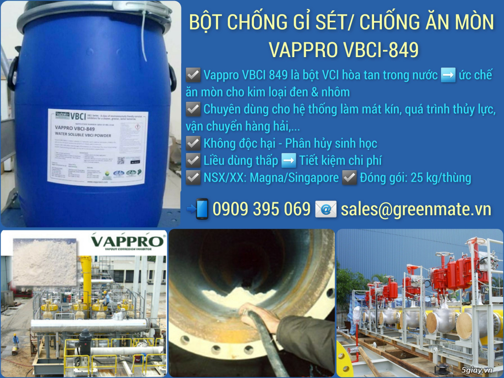 Bột chống gỉ/bột chống ăn mòn Vappro VBCI-849 | 5giay