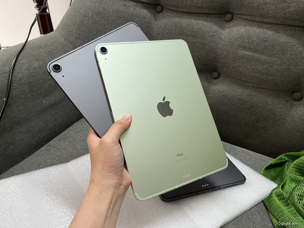 iPad Air 4 (2020): + 64GB - 4G+Wifi - Green/Gray body 99 Đẹp keng | 5giay