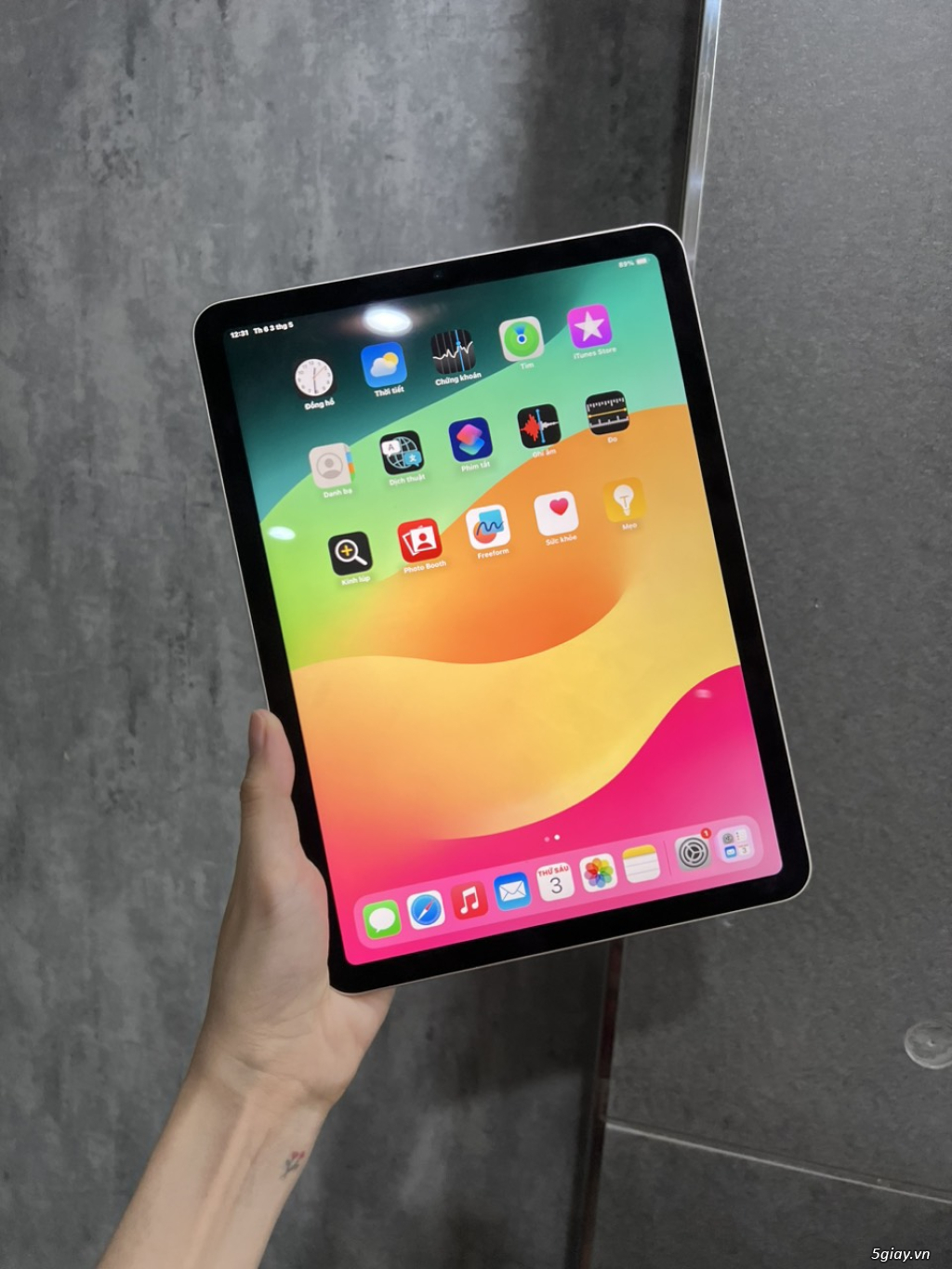 iPad Air 5 64Gb chip M1 màu hồng pinksand . | 5giay