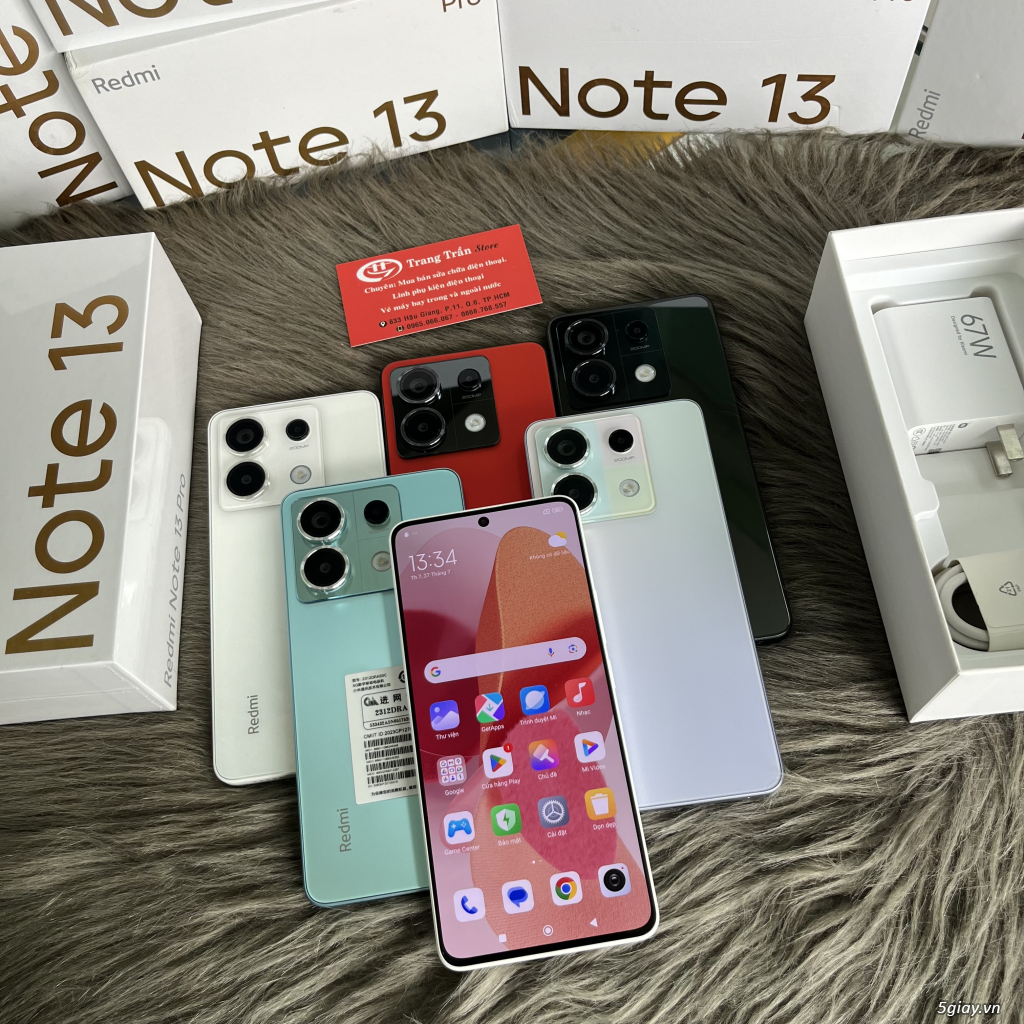 Xiaomi Note 13 Pro 5G 12/256 8/256 Fullbox zin đẹp, rom quốc tế | 5giay