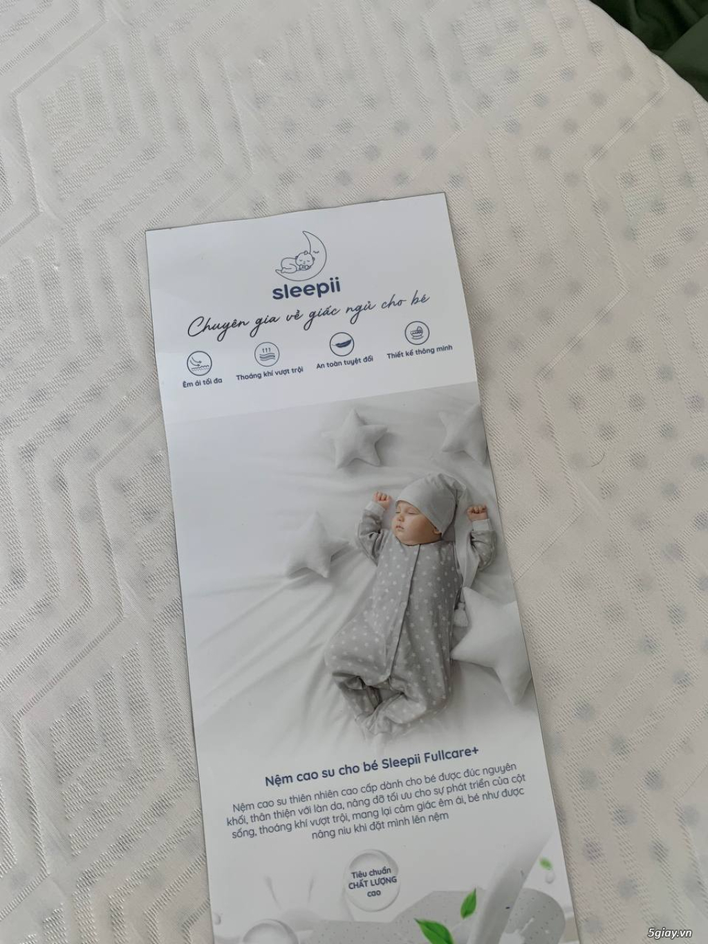 Góc Review Nệm cao su cho bé Sleepii Fullcare+ | 5giay