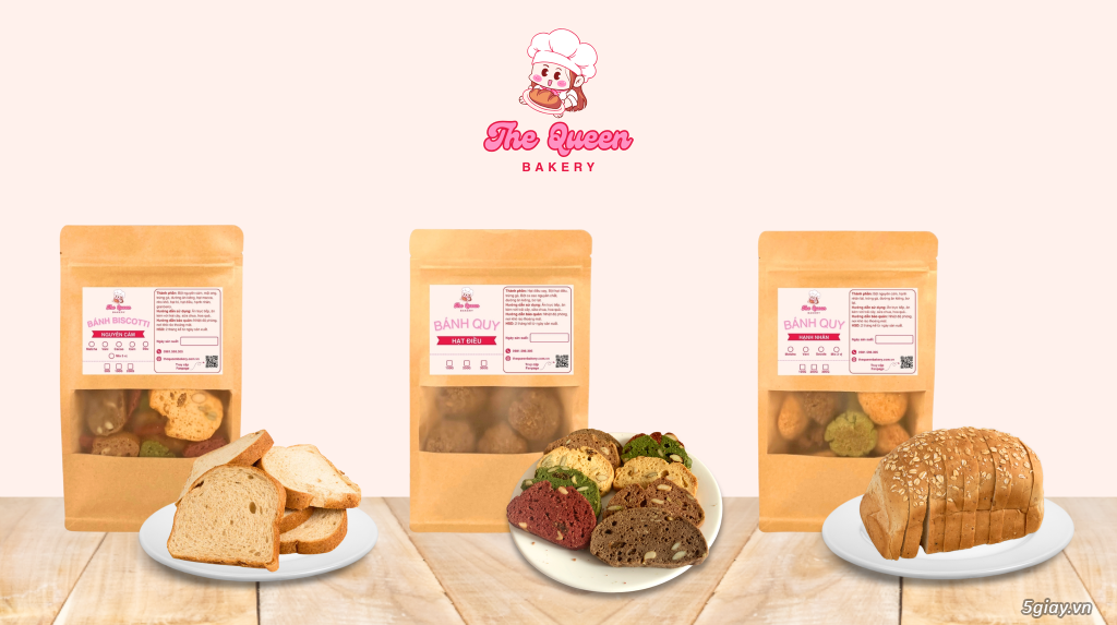 The Queen Bakery – Ăn Lành Sống Khỏe, Tươi Trẻ Dài Lâu | 5giay